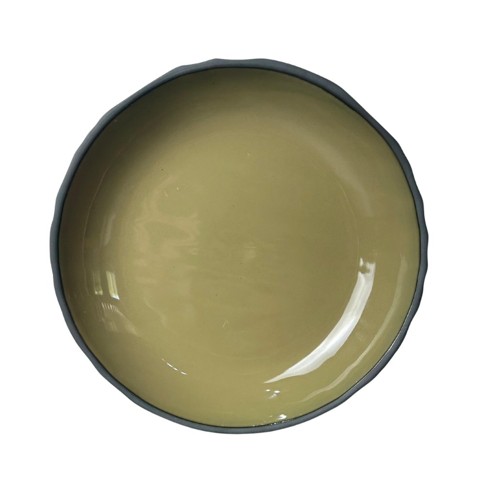 Casa da Porcelana - cod: VERDE/ PRETO TEXT - PRATO TEXTURE G VERDE ...